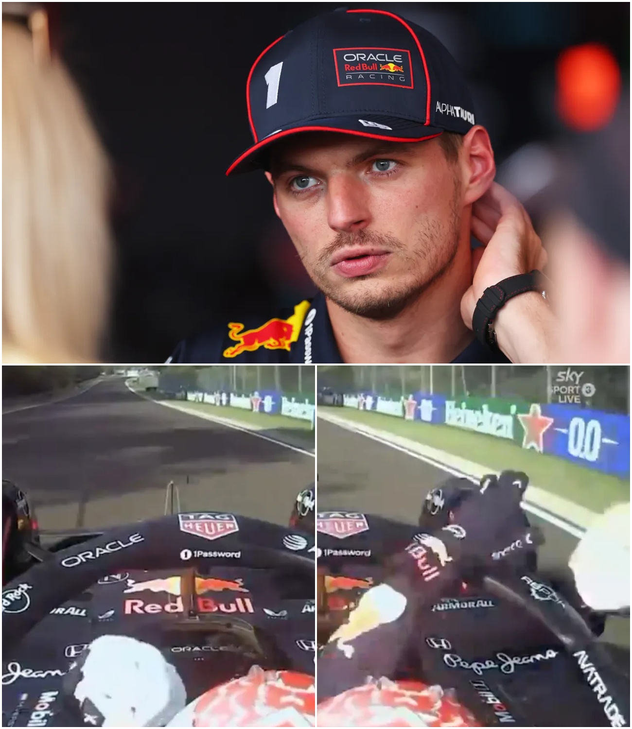Max Verstappen stuns fans by bizarrely launching towel out of his speeding Red Bull during ...